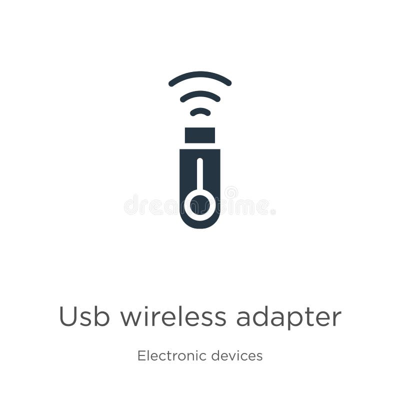 Usb Wireless Adapter Icon Vector. Trendy Flat Usb Wireless Adapter Icon ...
