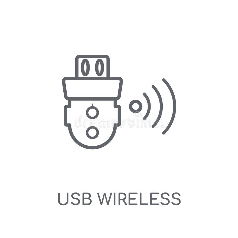 Usb Wireless Adapter Linear Icon. Modern Outline Usb Wireless Ad Stock ...