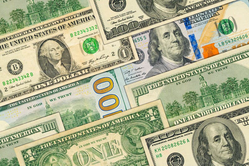 Usd Banknotes Creative Layout. Background from United States Banknotes ...