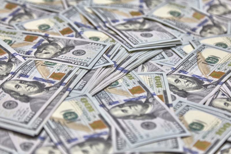 100 USD Banknotes Lots of Background Texture Close Up Money Stock Image ...