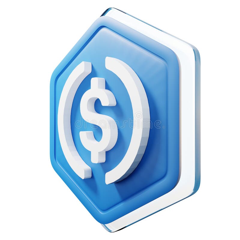 USD Coin Badge Right View editorial stock photo. Illustration of symbol ...