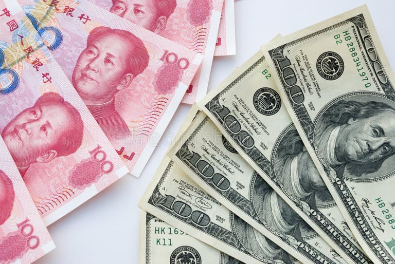 USD and RMB stock photo. Image of depreciation, dollar - 28524090