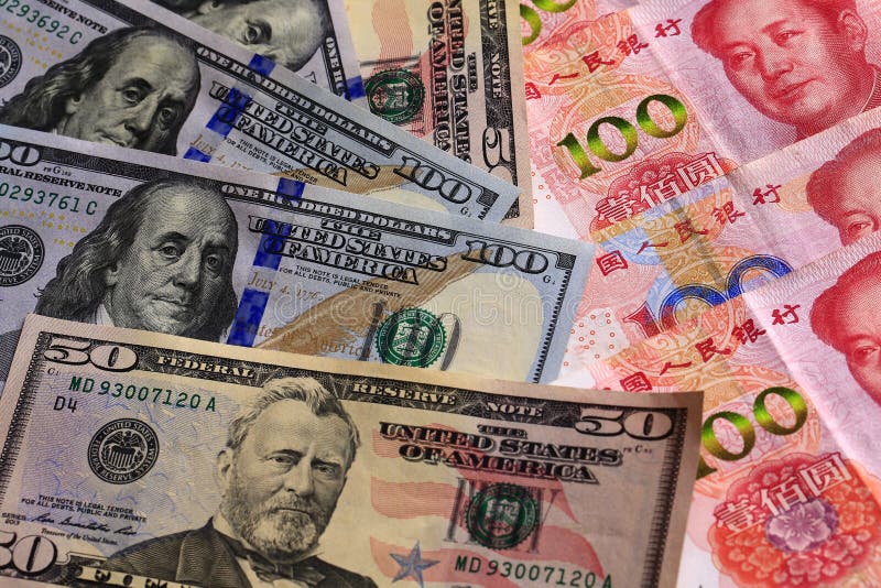USD vs RMB stock image. Image of planning, dollar, currency - 216748199