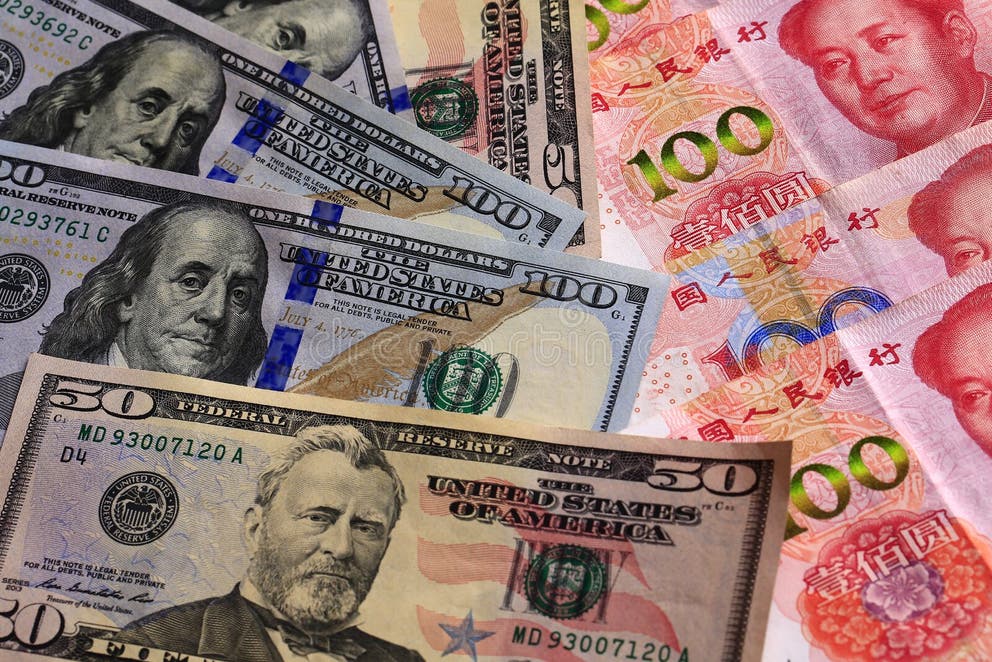 USD vs RMB stock image. Image of planning, dollar, currency - 216748199