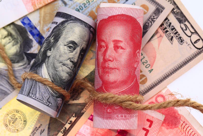 USD vs RMB stock image. Image of financial, bank, trade - 225179419