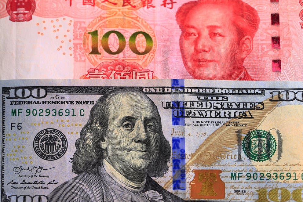 USD vs RMB stock image. Image of renmin, currency, asia - 225180723