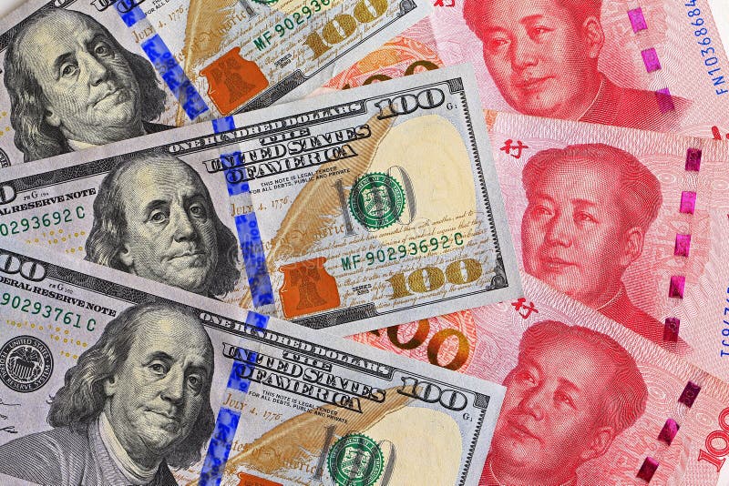 USD vs RMB stock image. Image of money, profit, wealth - 225181101