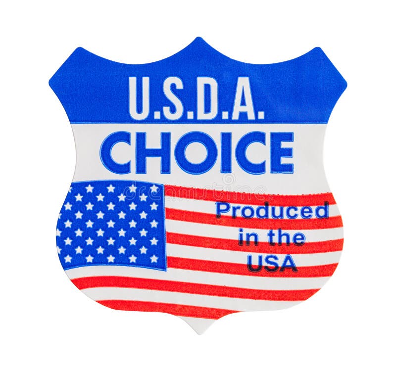USDA Choice Sticker stock image. Image of flag, badge - 170316953