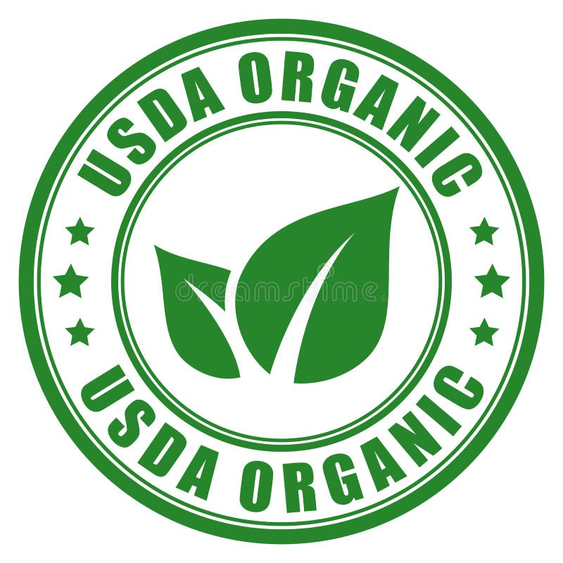 Usda organic vector label stock vector. Illustration of natural - 145316897