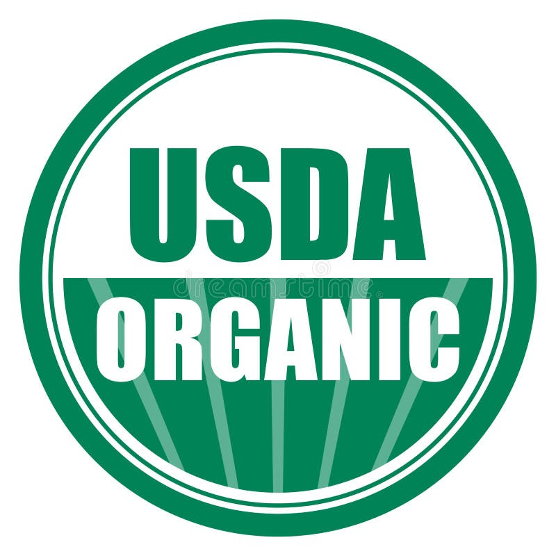 Usda organic stamp stock vector. Illustration of product - 143946972