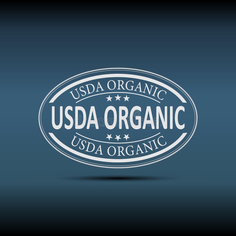 Usda organic stamp icon stock illustration. Illustration of fresh ...