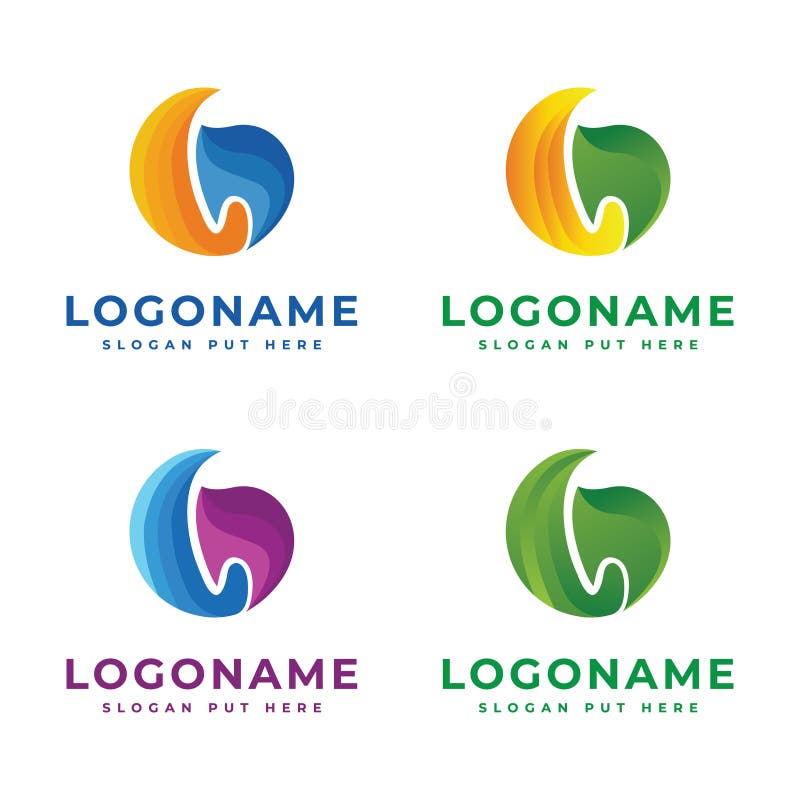 Modern 3D Gradient Technology Logo/identity Design Template Stock ...
