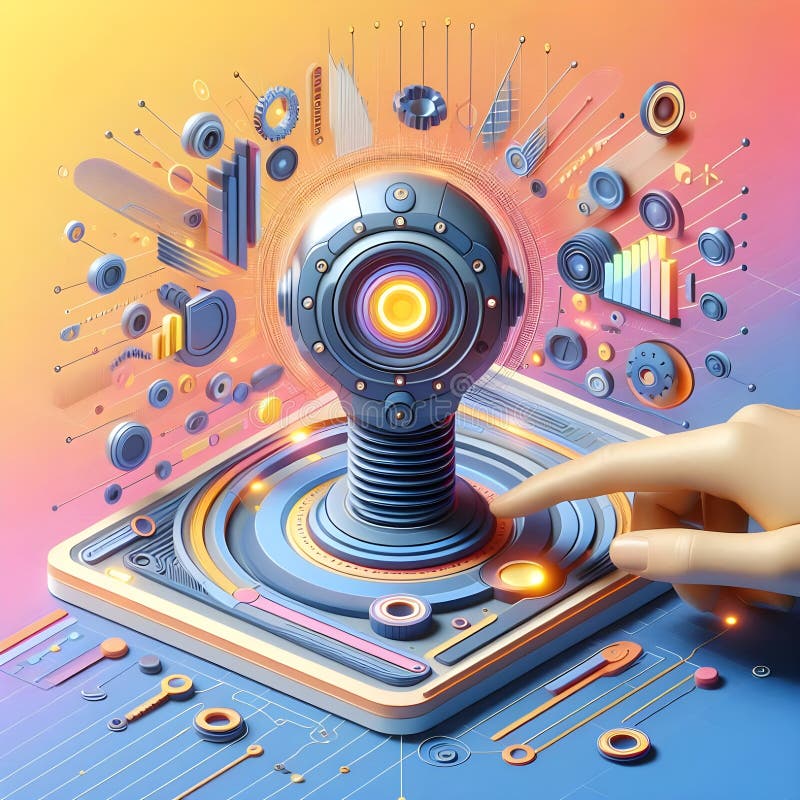 Use Artificial Intelligence for Advertising Optimization Stock Photo ...