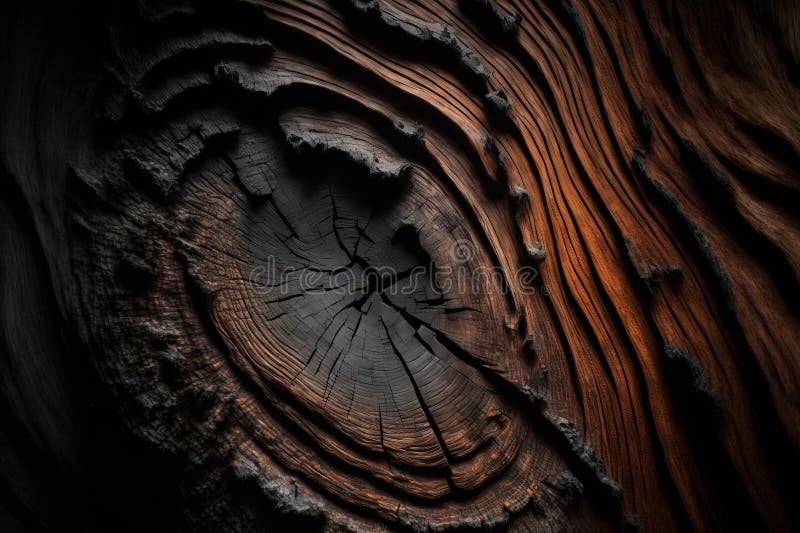 Use of Bark Textured Wood As a Natural Backdrop Stock Illustration ...