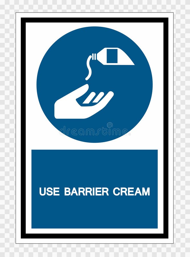Use Barrier Cream Symbol Sign Isolate on Transparent Background,Vector ...