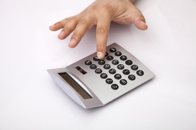 Use Calculator in the Office Stock Image - Image of investment ...