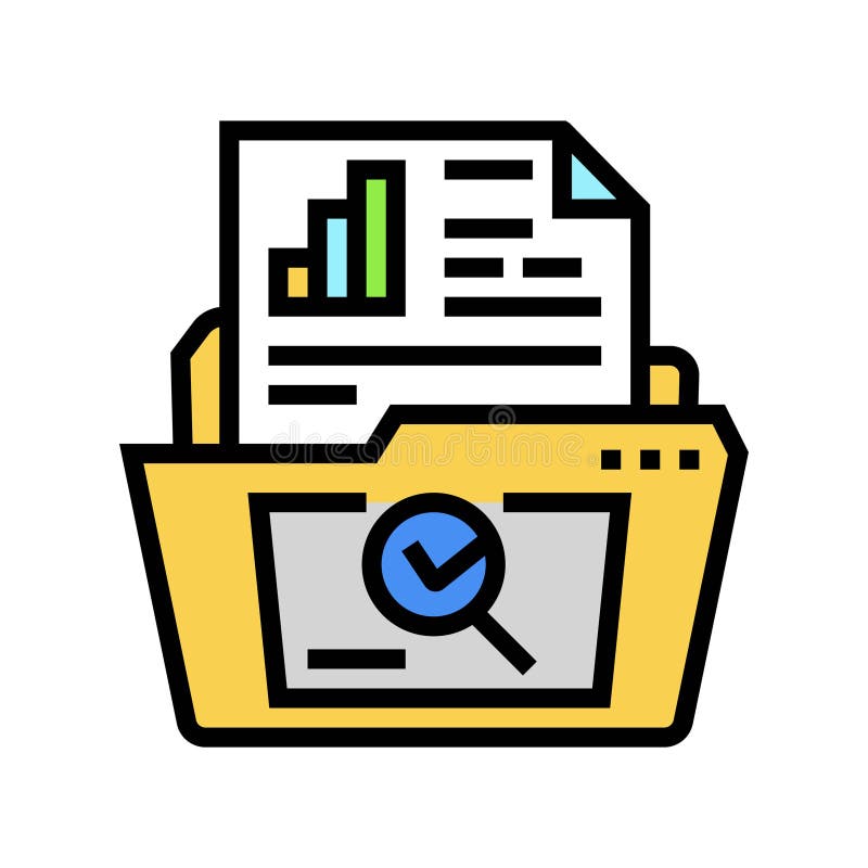 Use Case Analysis Color Icon Vector Illustration Stock Vector ...