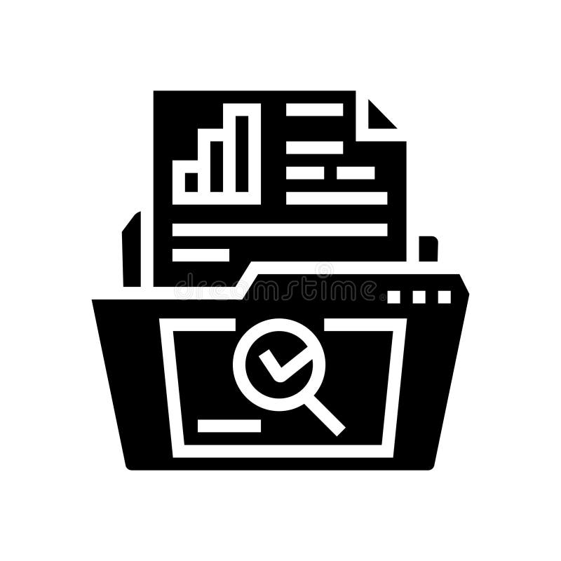 Use Case Analysis Glyph Icon Vector Illustration Stock Illustration ...
