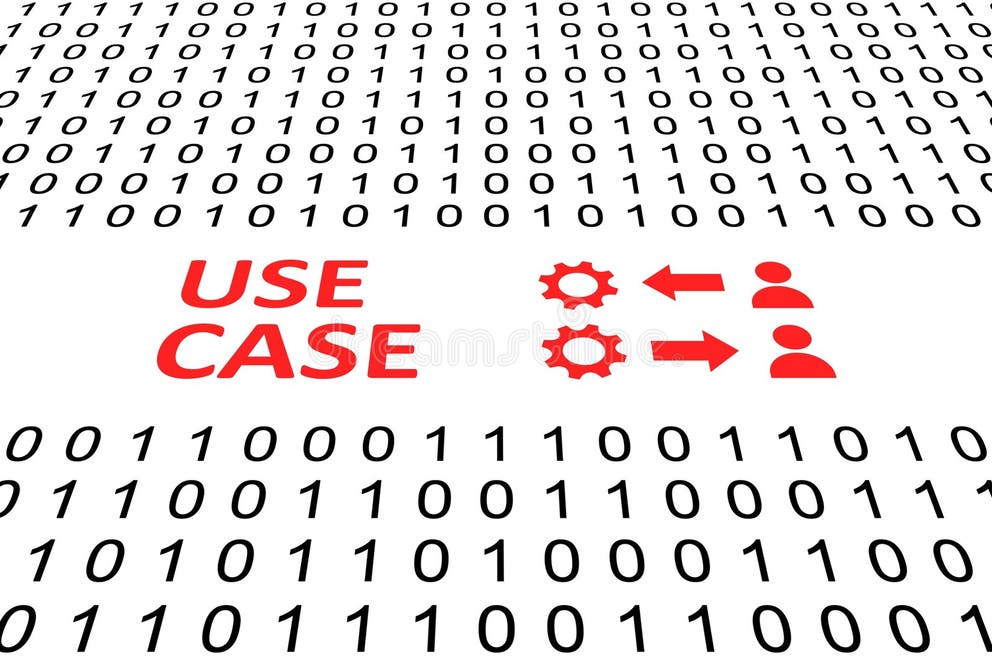 USE CASE Concept Binary Code 3d Stock Illustration - Illustration of ...