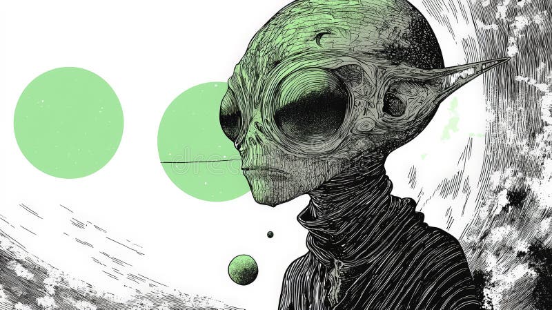 A Striking Tricolor Composition Featuring Black, White, and Green ...