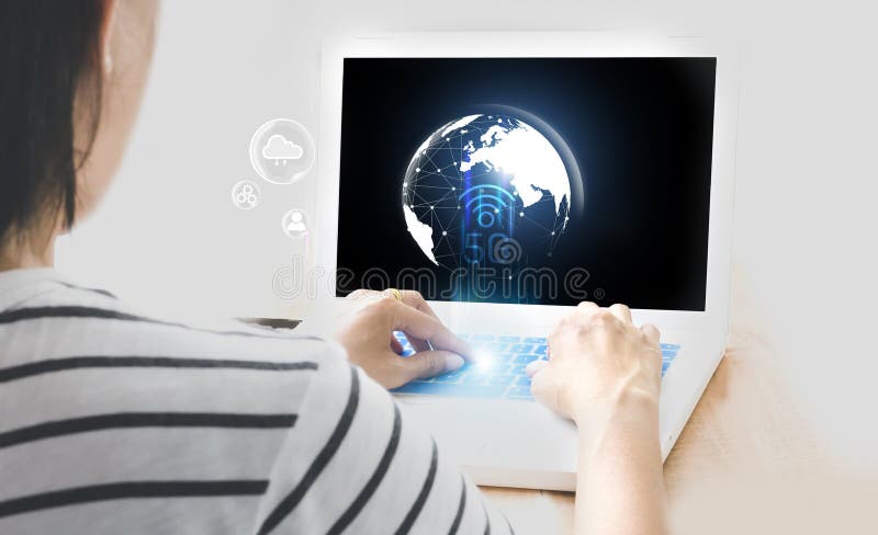 5G Network Wireless Systems and Internet of Things. Stock Image - Image ...