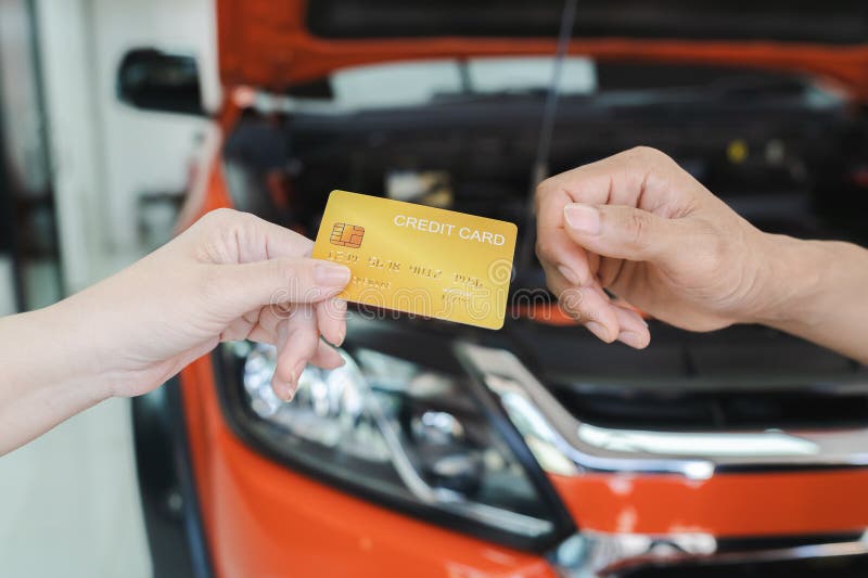 Use of Credit Card Hand Taking Credit Card from Customer Stock Photo ...