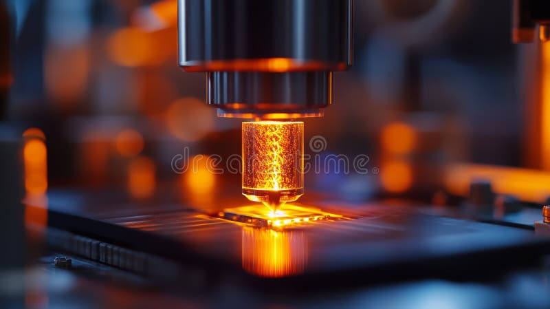 The Use of a Die Attach Machine To Pick Up a Silicon Die from a Silicon ...