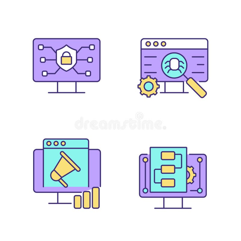 Technology Science Icons Drawings Stock Illustrations – 112 Technology ...