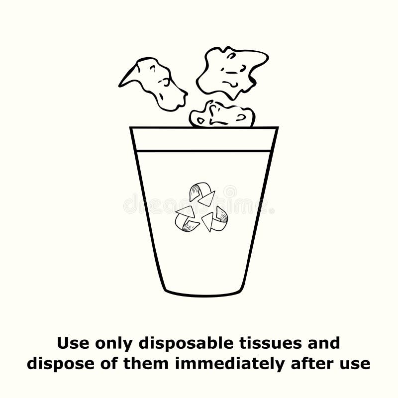 Use only Disposable Tissues and Dispose of Them Immediately after Use ...