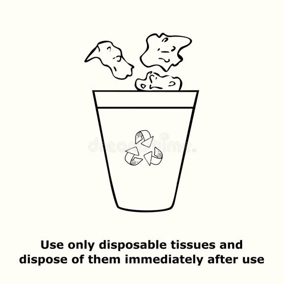 Use only Disposable Tissues and Dispose of Them Immediately after Use ...