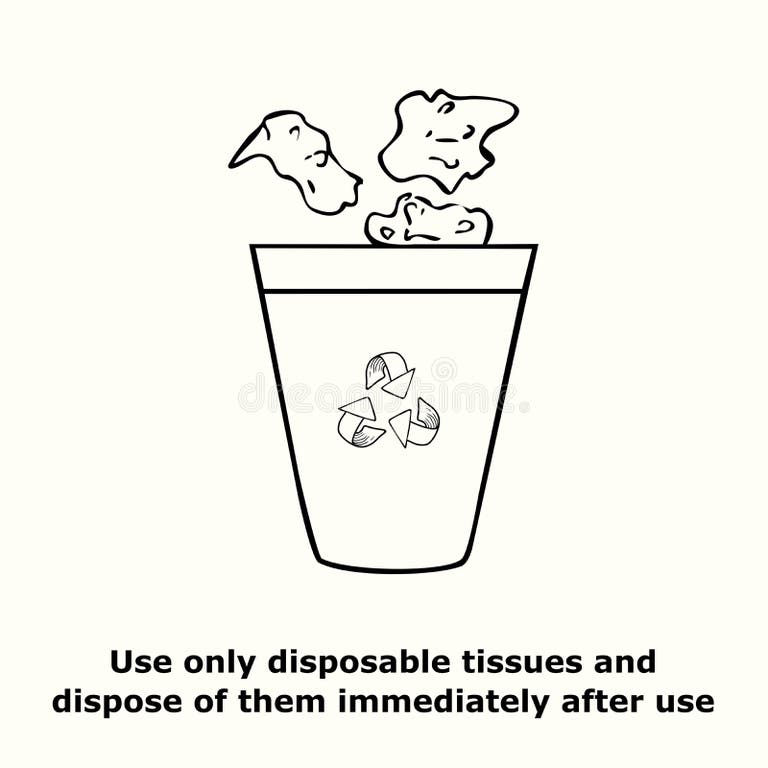 Use only Disposable Tissues and Dispose of Them Immediately after Use ...