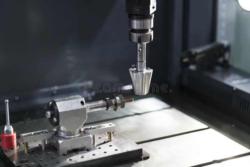 Use EDM Electrod To Make Precision Mold and Die Stock Image - Image of ...