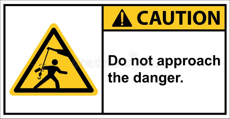 Use Electric Hoists with Caution.,Caution Sign Stock Vector ...