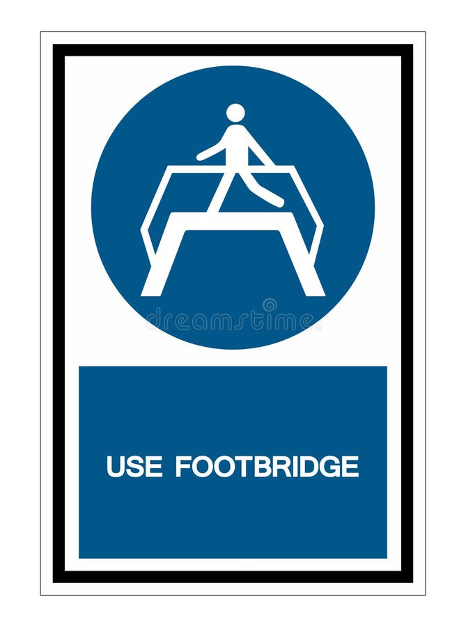 Use Footbridge Symbol Sign Isolate on White Background,Vector ...