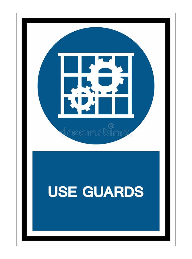 Use Guards Protection Symbol Sign Isolate on White Background,Vector ...