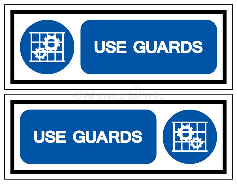 Use Guards Symbol Sign,Vector Illustration, Isolate on White Background ...