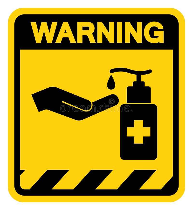 Use Hand Sanitizer Symbol Sign ,Vector Illustration, Isolate on White ...