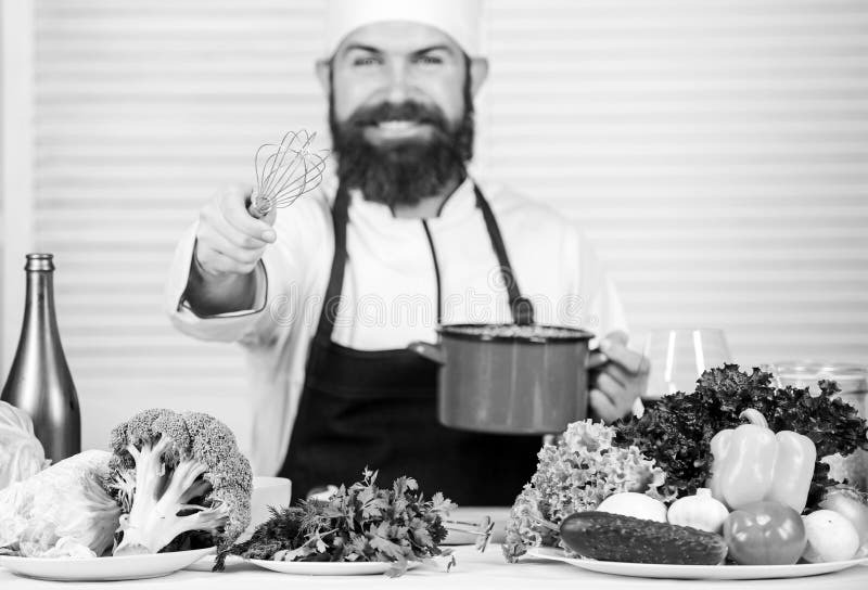 Bearded Man With Ice Cream Cone Temptation Concept Man With Long