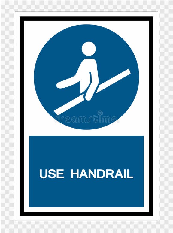 Use Handrail Symbol Sign Isolate on White Background,Vector ...