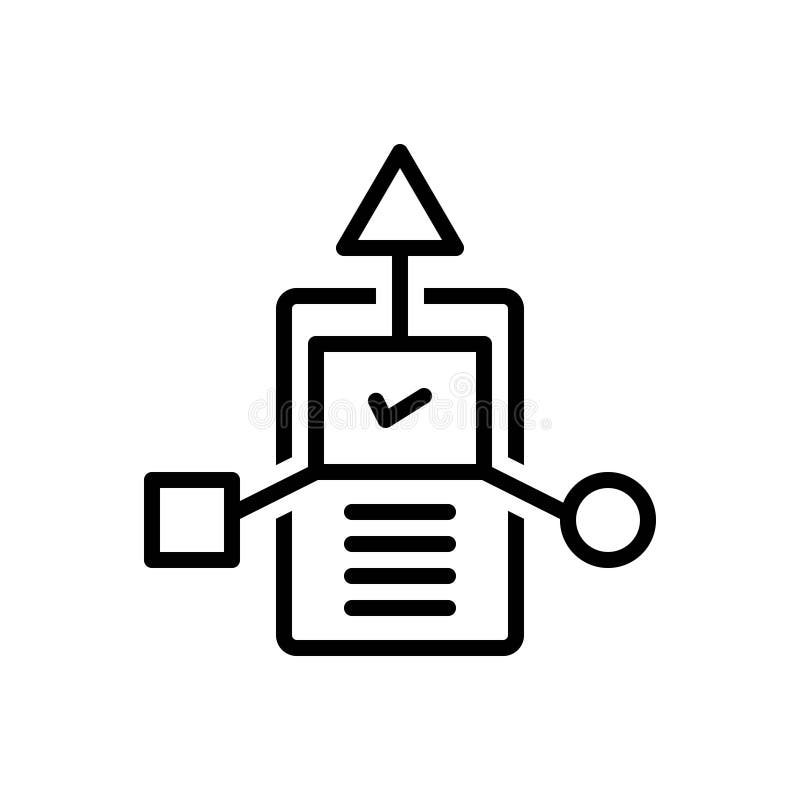 Black Line Icon for Use, Utilization and Document Stock Vector ...