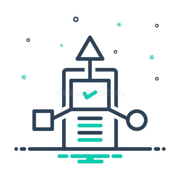 Mix Icon for Use, Utilization and File Stock Illustration ...