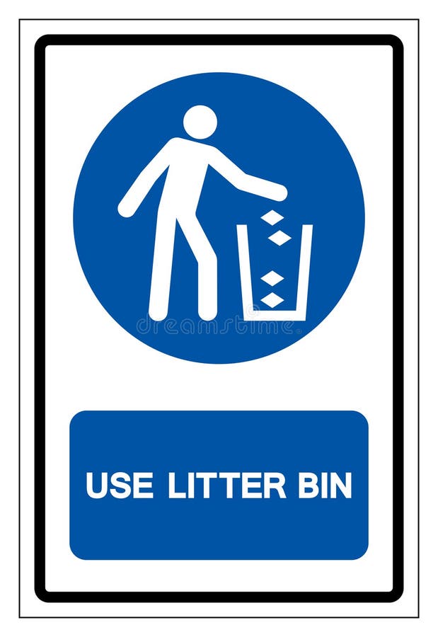 Use Litter Bin Symbol Sign ,Vector Illustration, Isolate on White ...