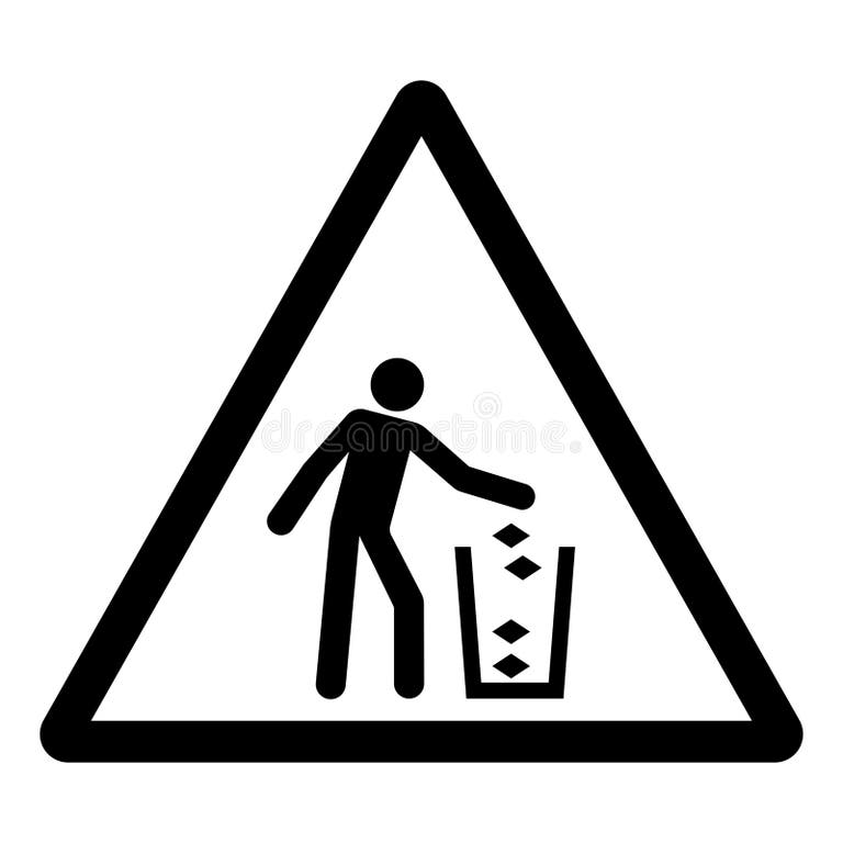 Use Litter Bin Symbol Sign ,Vector Illustration, Isolate on White ...