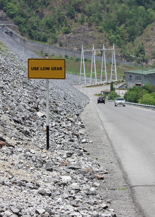 Warning Traffic Sign Use Low Gear Stock Photos - Free & Royalty-Free ...