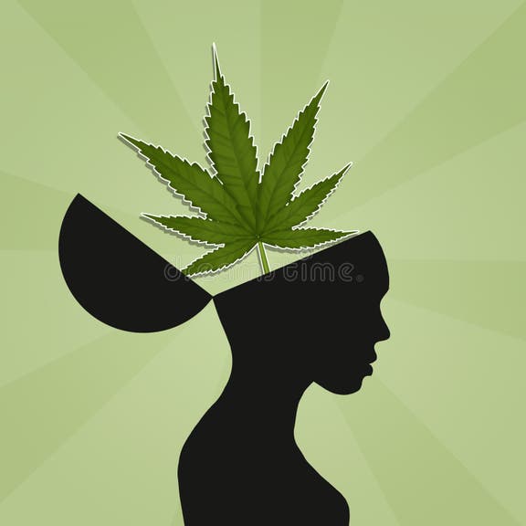 Use of marijuana stock illustration. Illustration of curative - 101026971