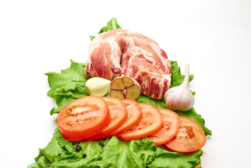 Different types of pork stock image. Image of pork, slice - 105123231