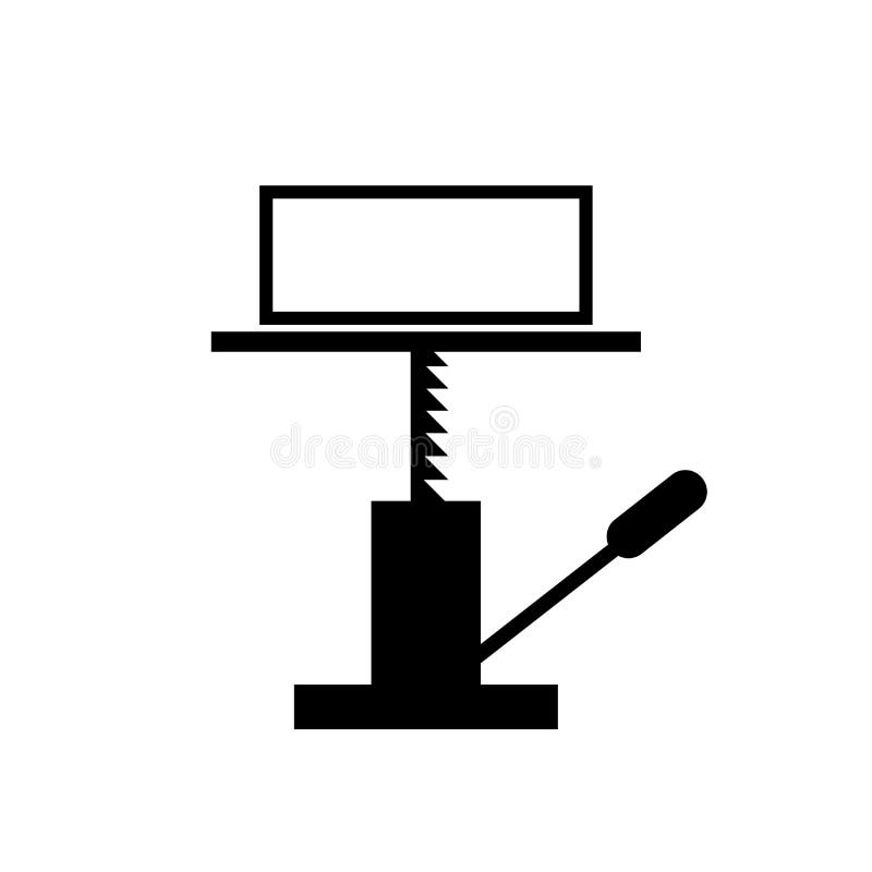 Use Mechanical Lift Symbol Sign,Vector Illustration, Isolated on White ...