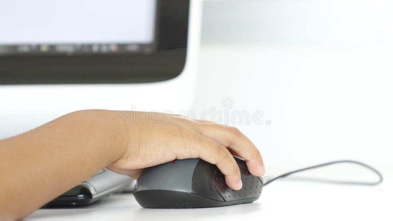 Use Mouse for Control Computer Stock Image - Image of detail, internet ...