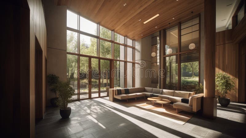 The Use of Natural Light and Earthy Materials Peaceful Atmosphere ...
