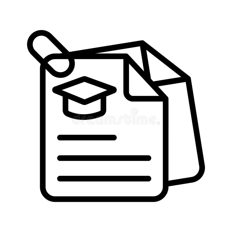 Degree documents stock vector. Illustration of educational - 333946784